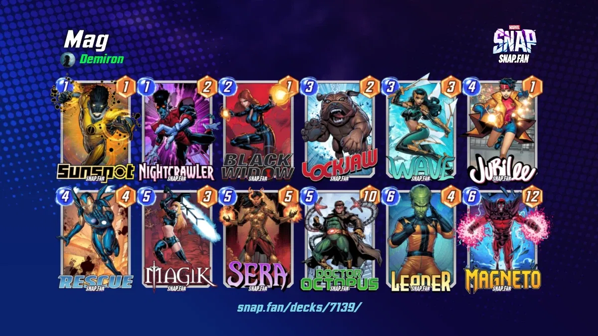Mag by Demiron - Marvel Snap Decks - snap.fan