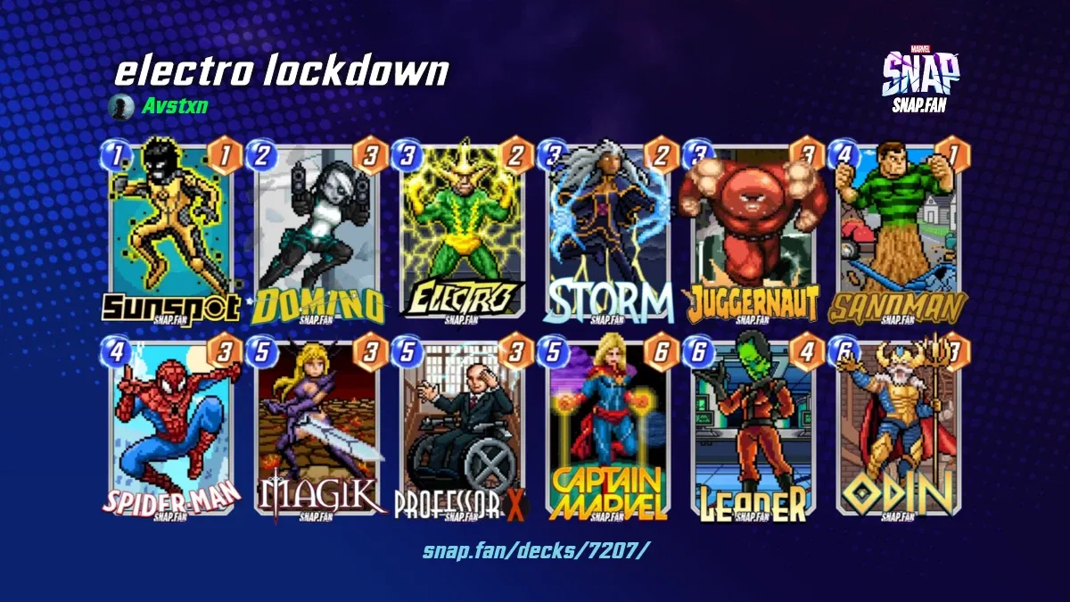 electro lockdown by Avstxn - Marvel Snap Decks - snap.fan