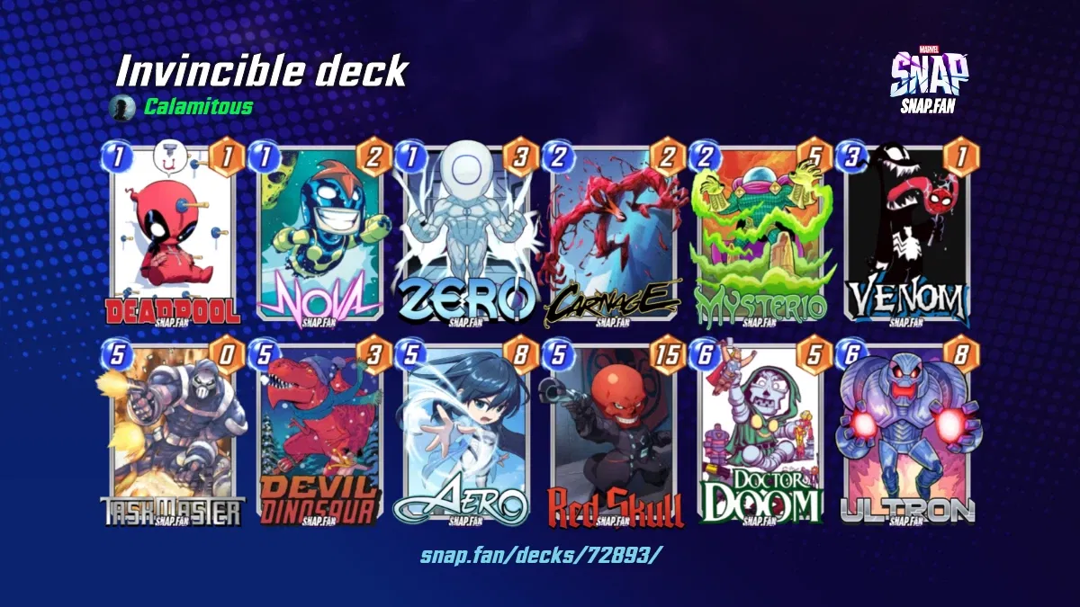 Invincible deck by Calamitous - Marvel Snap Decks - snap.fan
