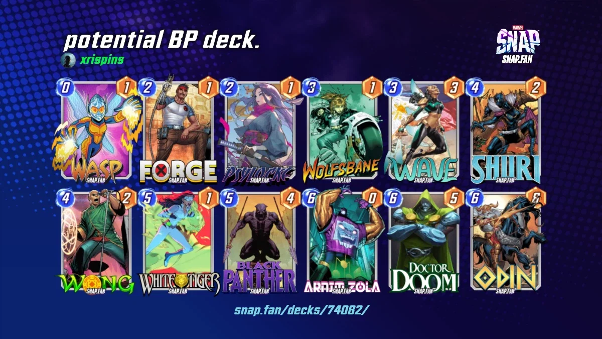 potential BP deck. by xrispins - Marvel Snap Decks - snap.fan