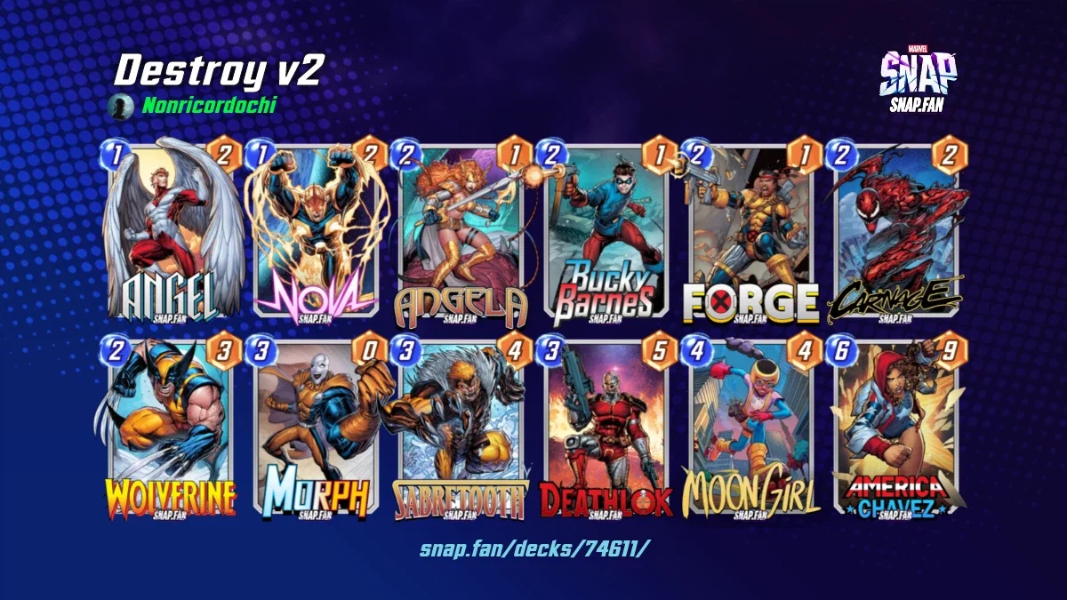 Destroy v2 by Nonricordochi - Marvel Snap Decks - snap.fan