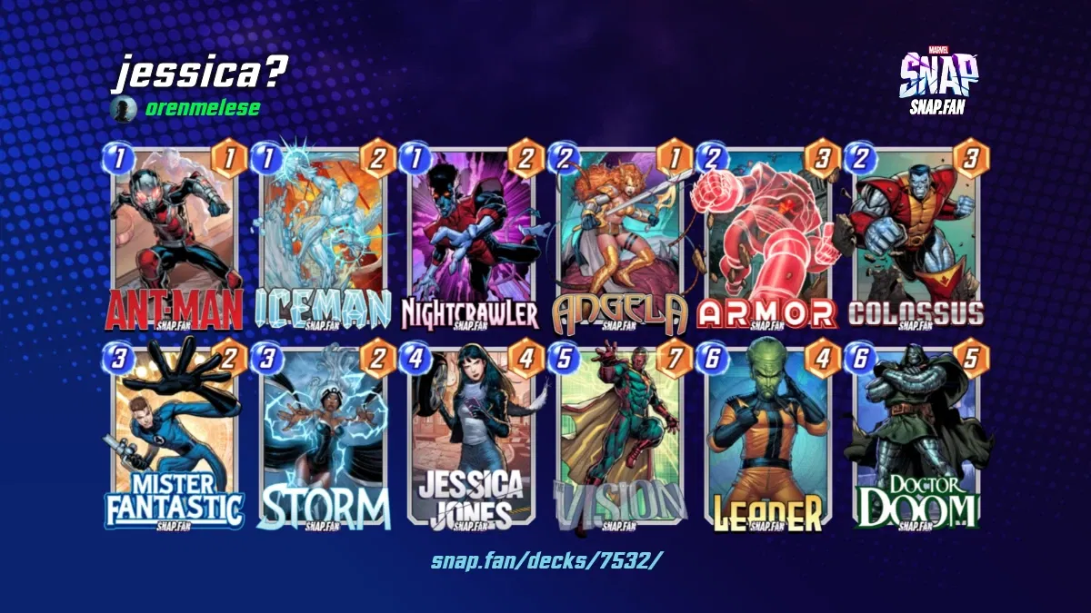 jessica? by orenmelese - Marvel Snap Decks - snap.fan