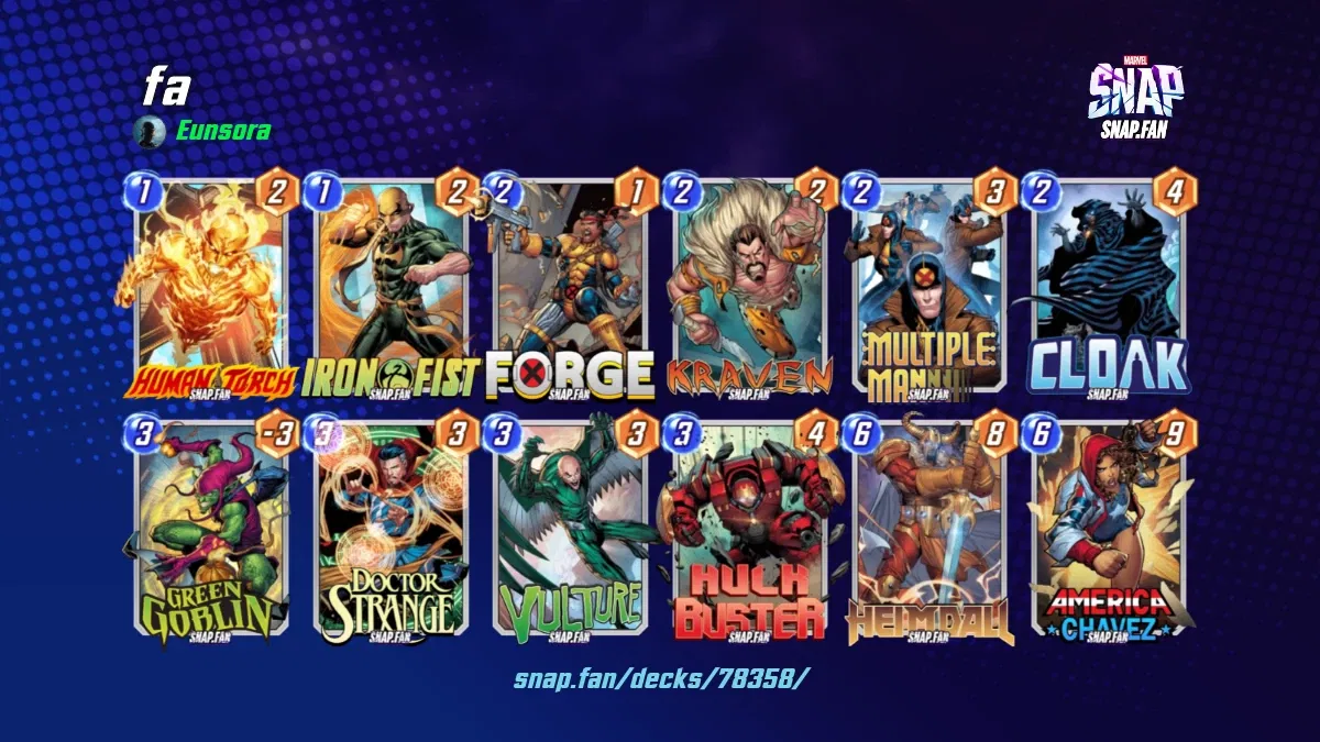 fa by Eunsora - Marvel Snap Decks - snap.fan