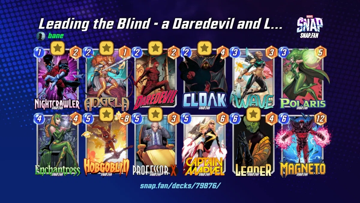Leading the Blind - a Daredevil and Leader Control deck by bane ...