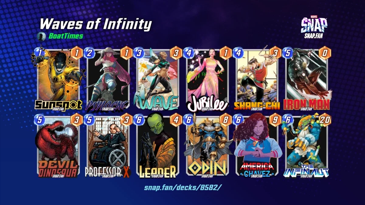 Waves of Infinity by BoatTimes - Marvel Snap Decks - snap.fan