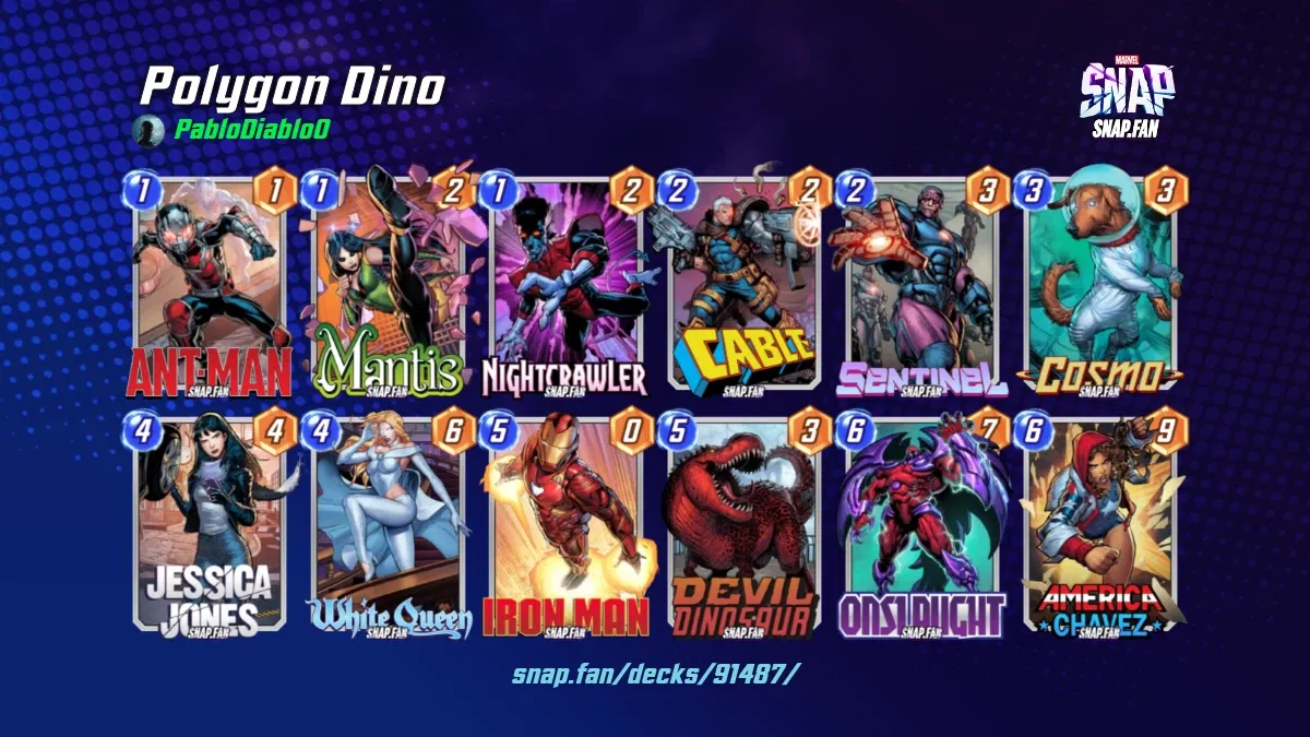 Polygon Dino by PabloDiablo0 - Marvel Snap Decks - snap.fan