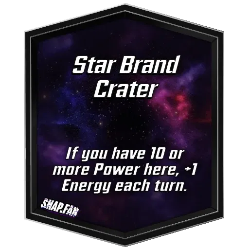 Marvel Snap Star Brand Crater - snap.fan